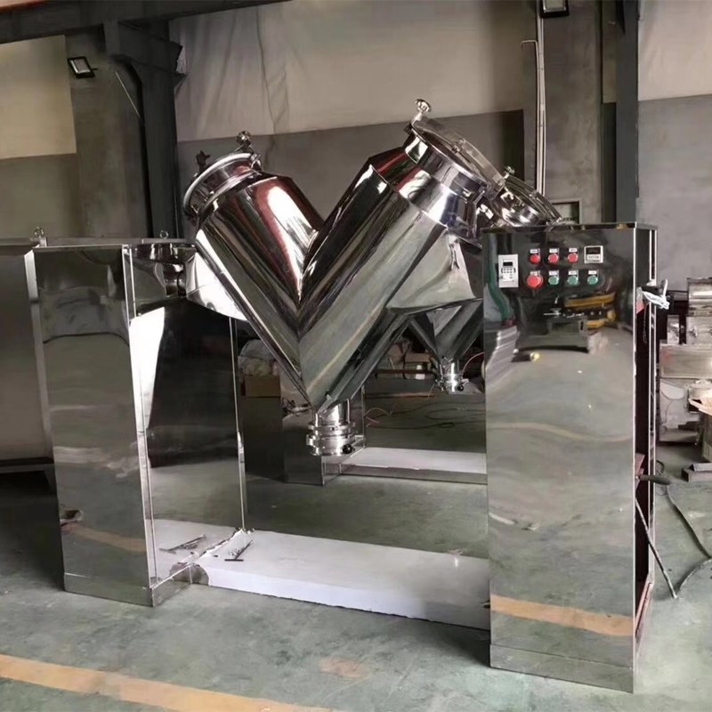 SUS304 V Type Powder Mixer Seasoning Granules Mixing Machine